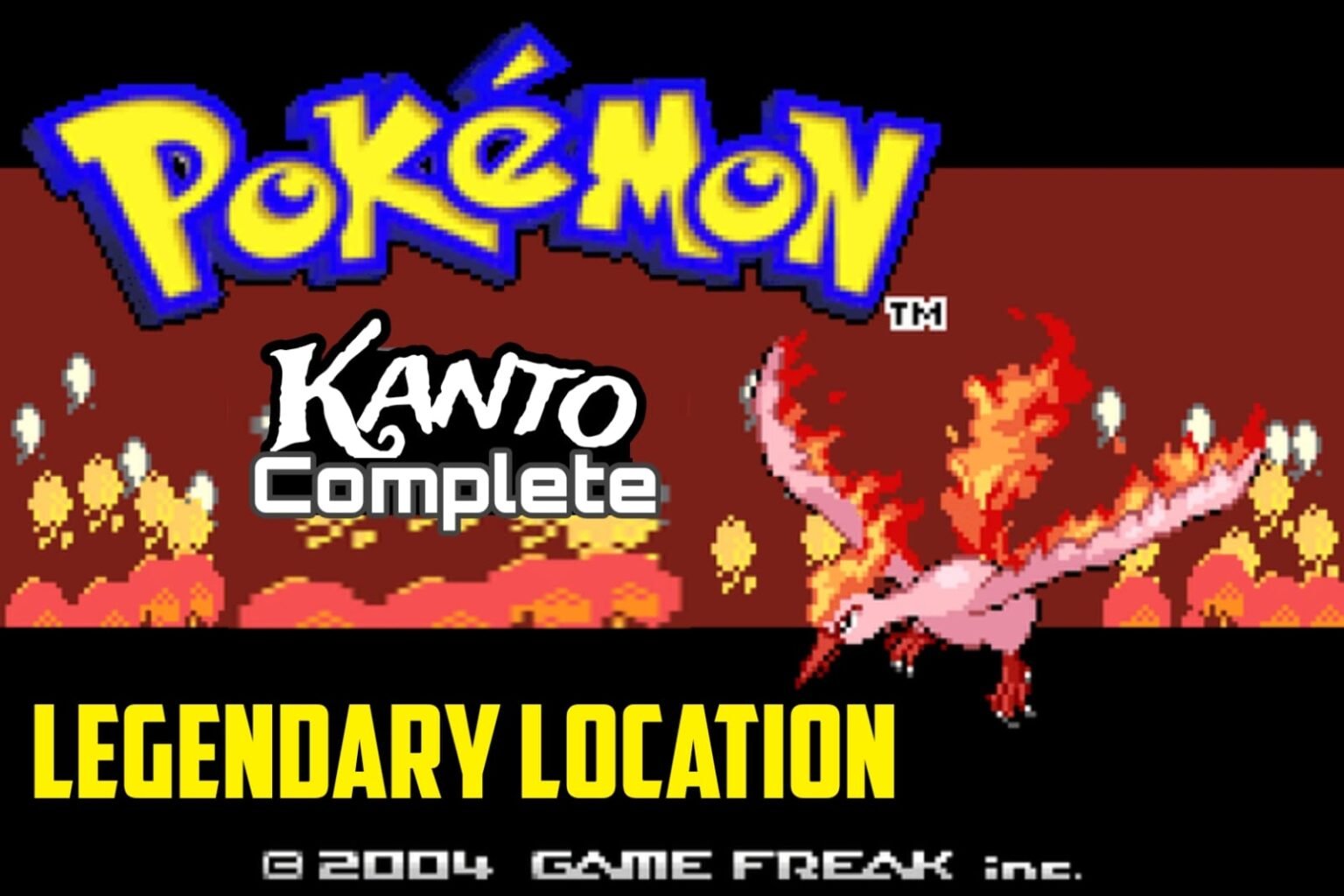 Pokemon Kanto Complete Legendary Locations - GBACodes