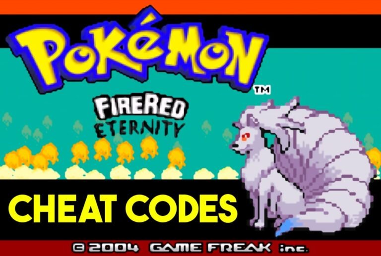 Pokemon FireRed Eternity Cheat Codes (Rare Candy, Master Ball) - GBACodes