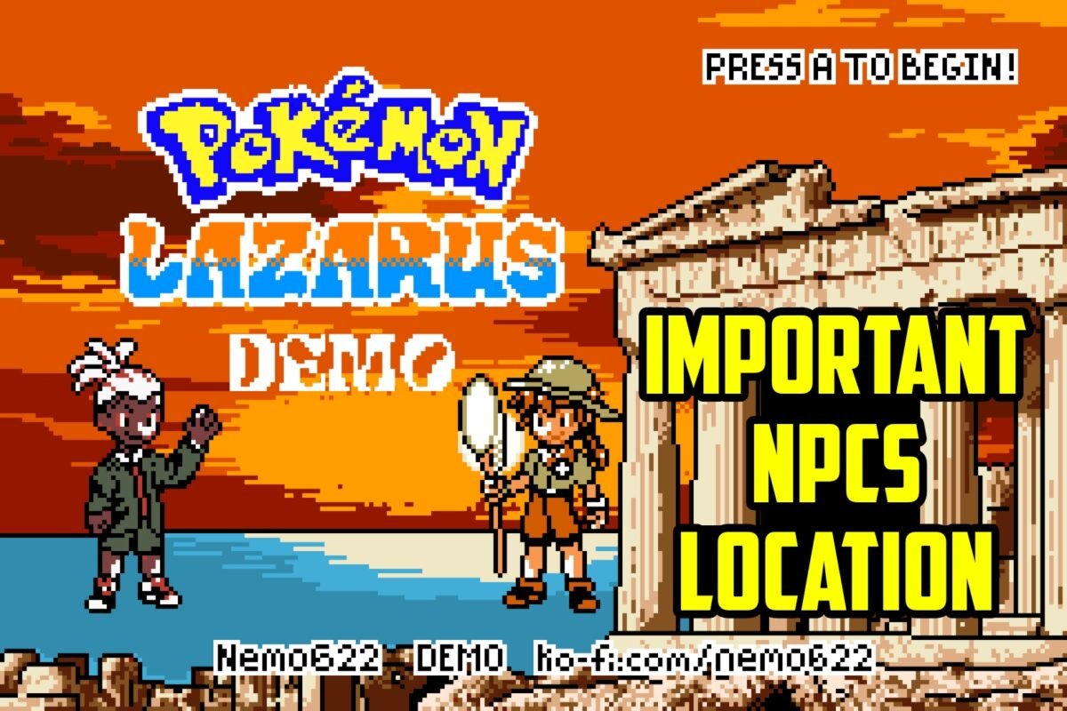 Pokemon Lazarus Important NPCs Locations - GBACodes