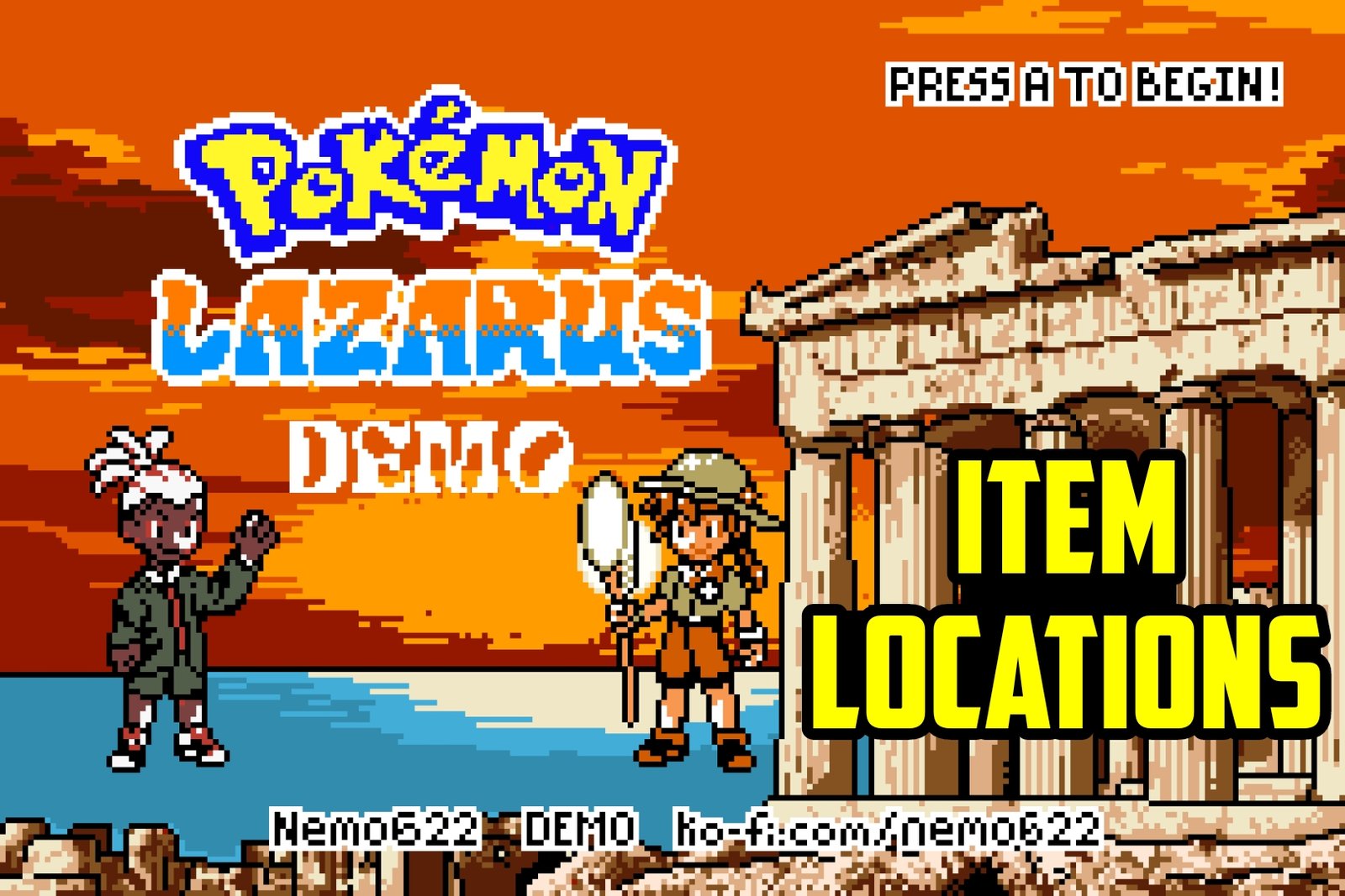 Pokemon Lazarus Item Locations - GBACodes
