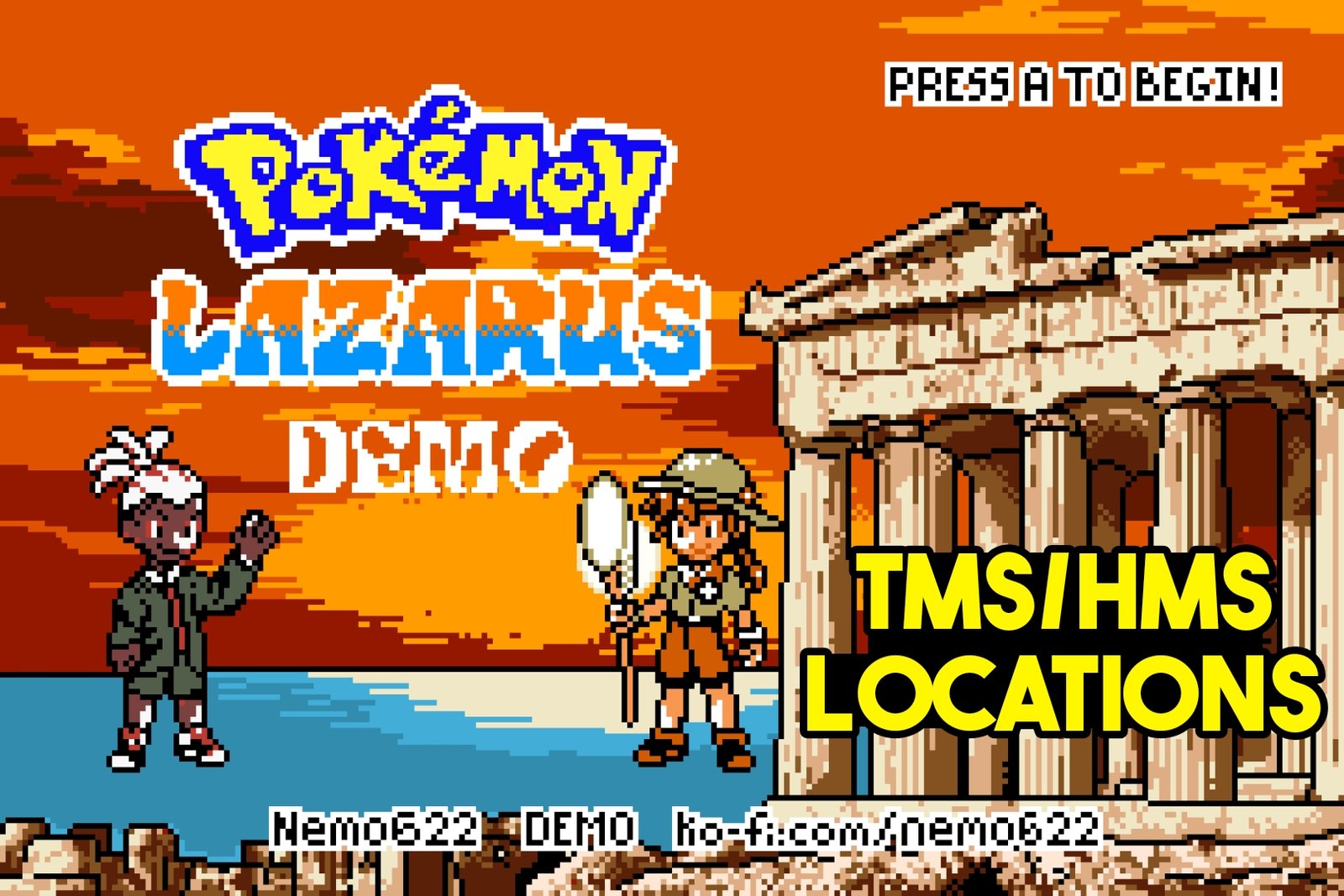 Pokemon Lazarus TMs/HMs Locations - GBACodes