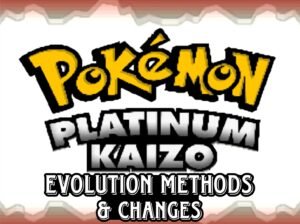 Pokemon Platinum Kaizo Evolution Methods & Changes - GBACodes