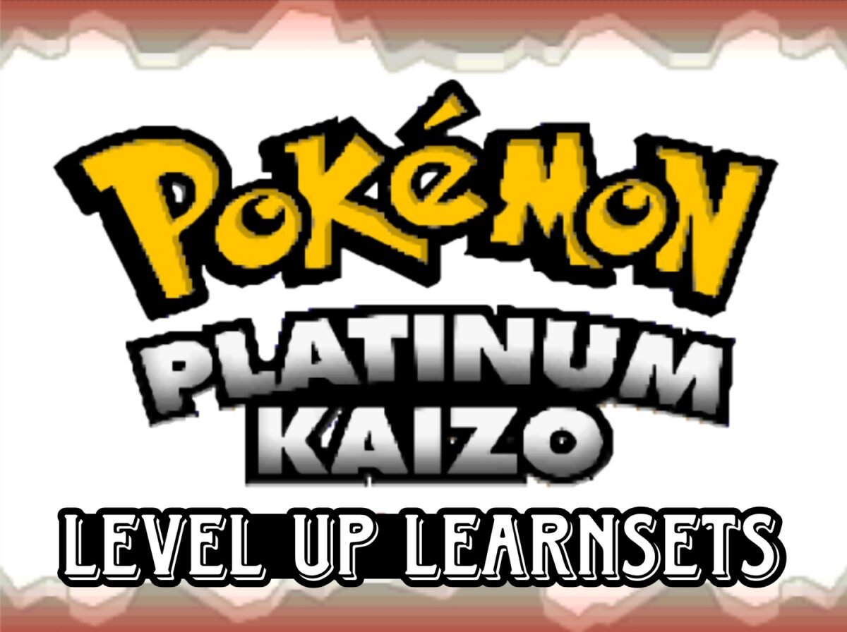 Pokemon Platinum Kaizo Level Up Learnsets - GBACodes